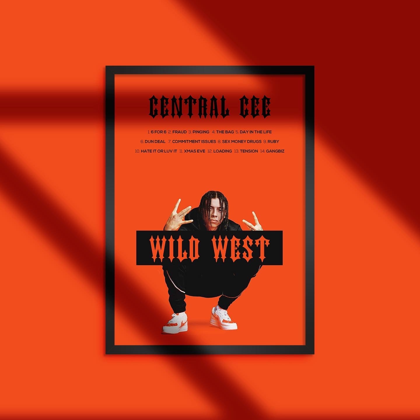 Central Cee "Wild West" - Music Poster – Styling Walls