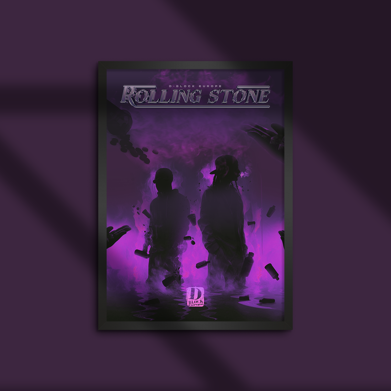D Block Europe "Rolling Stone" - Music Poster/Print (V1) – Styling Walls