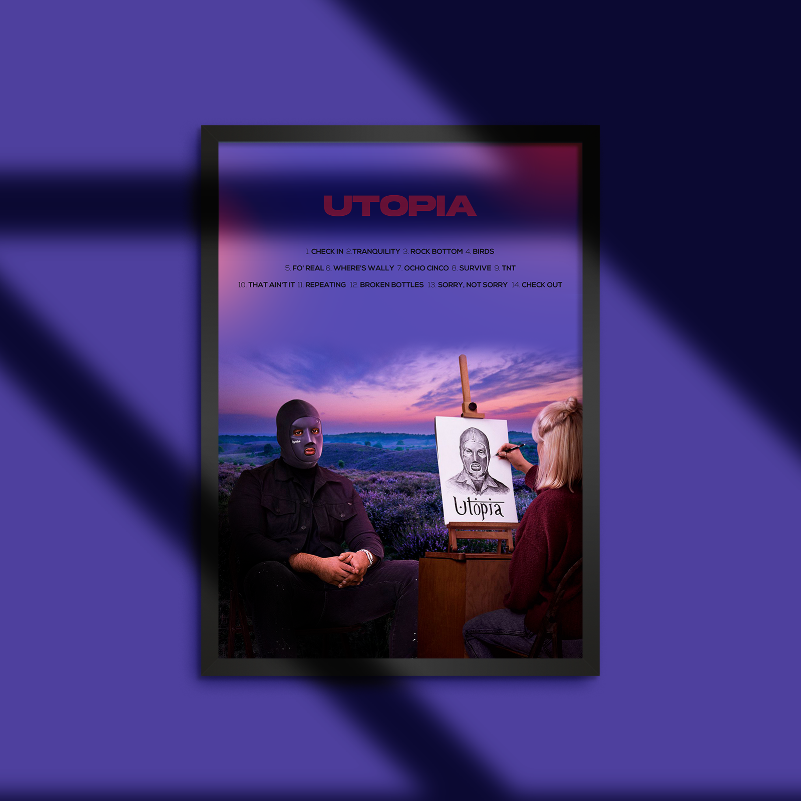 M Huncho "UTOPIA" - Music Print/Poster – Styling Walls