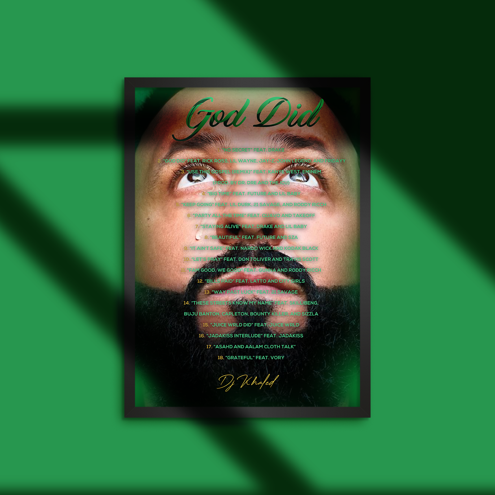 Dj Khaled "GOD DID" - Music Print/Poster – Styling Walls